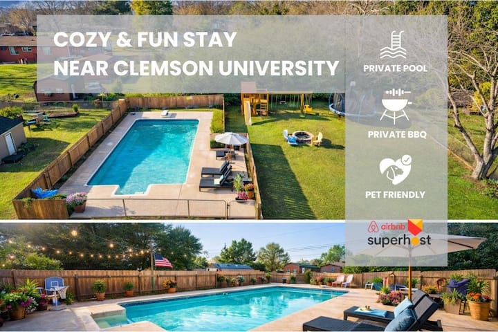 Private Pool | 4br | 2.5 Bt (12min>clemson Univ) - Pendleton, SC