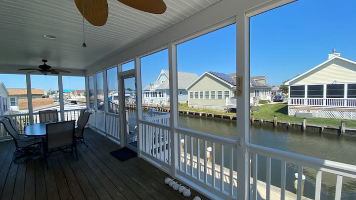 Relaxing House On Canal! Access To The Bay. - Delaware