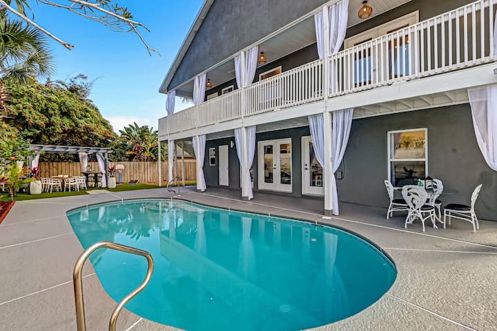 Coastal Cabana - Pool/game Room/walk To Beach - 聖奧古斯丁