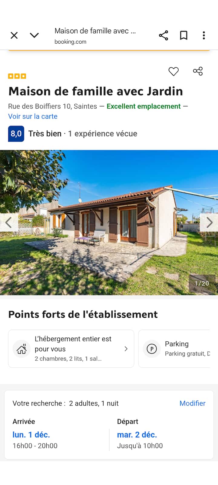 Maison De Famille Avec Jardin - Saintes