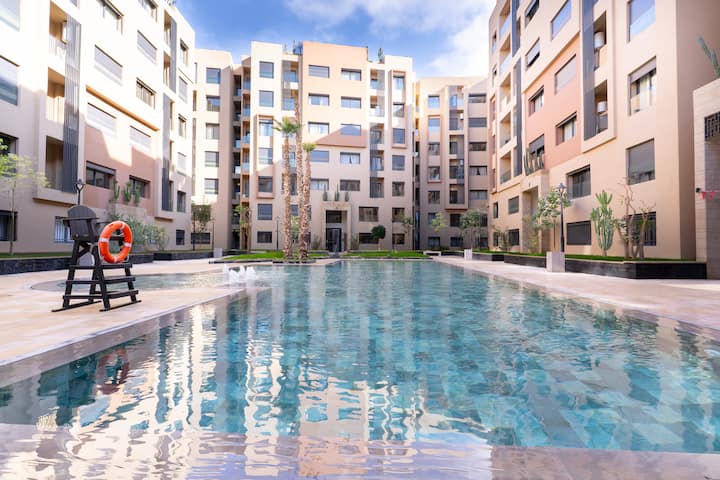 Appartement Haut Standing Piscine-guéliz,marrakech - Marrakech