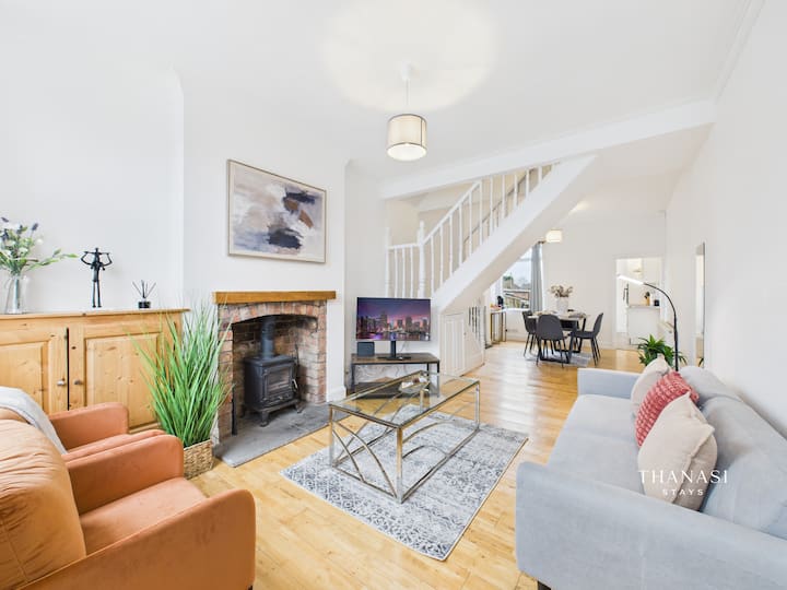 Modern 2br Near Uni & Hospital W|parking - レスター