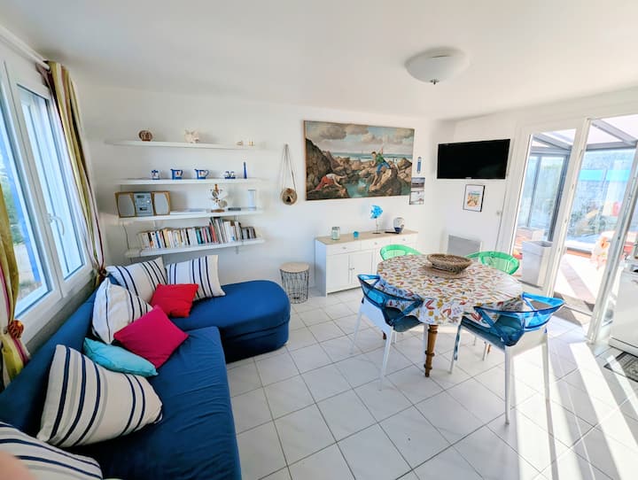 Maison Familiale, Plage à 2 Min, Jardin, Pergola - La Turballe