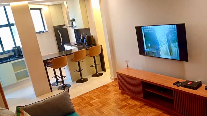 Smart Flat Copacabana 3 Min Praia Posto4/5 Ar Cond - Rio de Janeiro
