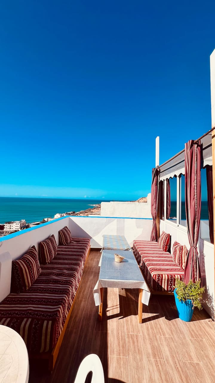 House With 3 Apartments And Panoramic Terrace - Taghazout