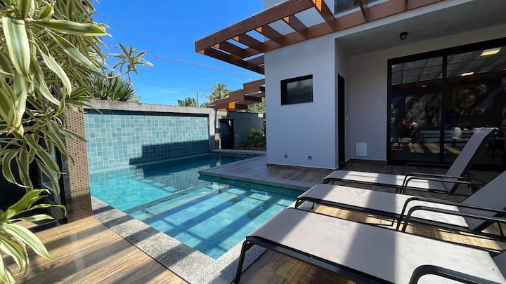 Casa Alto Padrão P/15 Pessoas å 300m Da Praia - Bertioga