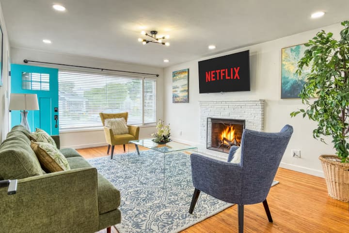 2br Half Moon Bay Haven, Walk To Beach + Downtown - Half Moon Bay, CA