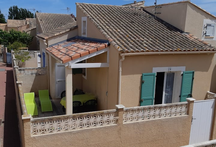 ​Au Soleil : Maisonnette Avec Piscine, Plage 500m - Portiragnes