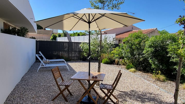 Naïa :T3 Climatisé Piscine Jardin Proche Mer - Valras-Plage