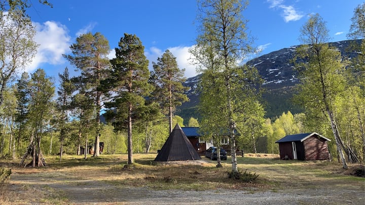 Unik Hytte Og Vedfyrt Badstu Hjertet Av Reisadalen - Norway