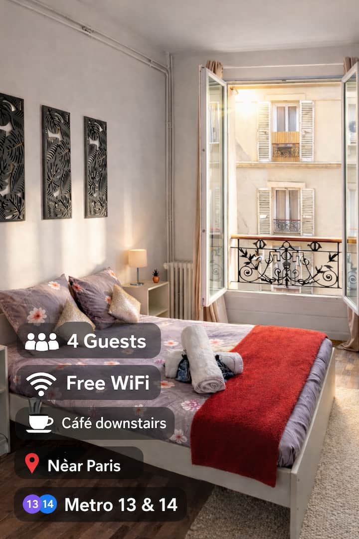 Luxury Flat Near Paris Ideal For 1 To 4 Guests - Clichy
