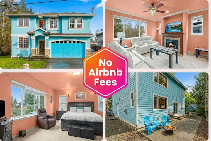 ‼️ Cozy 3br House W/ Lake View Near Hiking Trails - ケント, WA