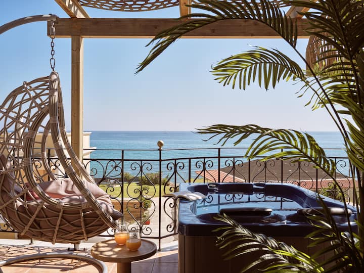 Casa Di Cuore Loft - Sea View & Jacuzzi Retreat - Zakinthos