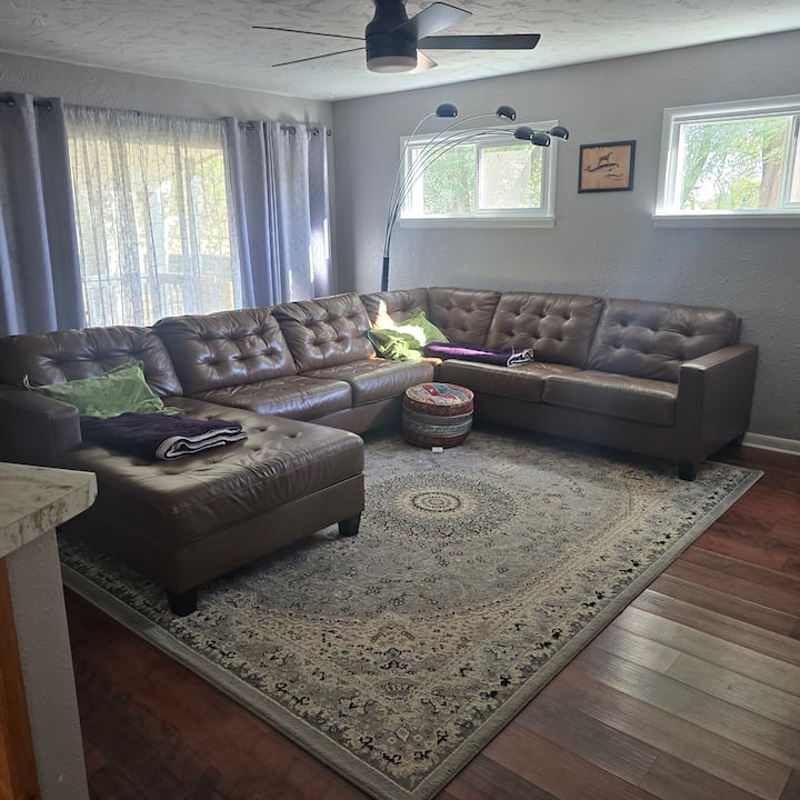 King Bed Shared Bath At Ironroot Farm - Grand Junction, CO