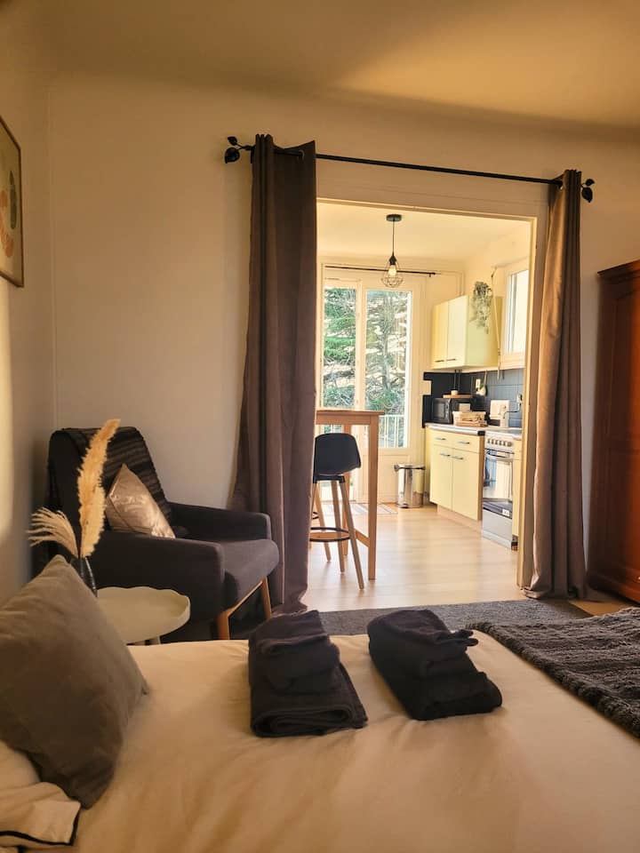 Studio Cosy Avec Balcon – Parking Gratuit - Niort