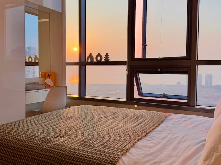 서해 노을이 스며드는 32층 오션뷰 스테이  | Breeze 32 | - Incheon