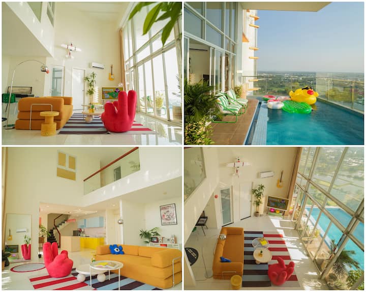 Gnite No.2- 285m² Duplex- Private Pool Sunset View - Vietnam