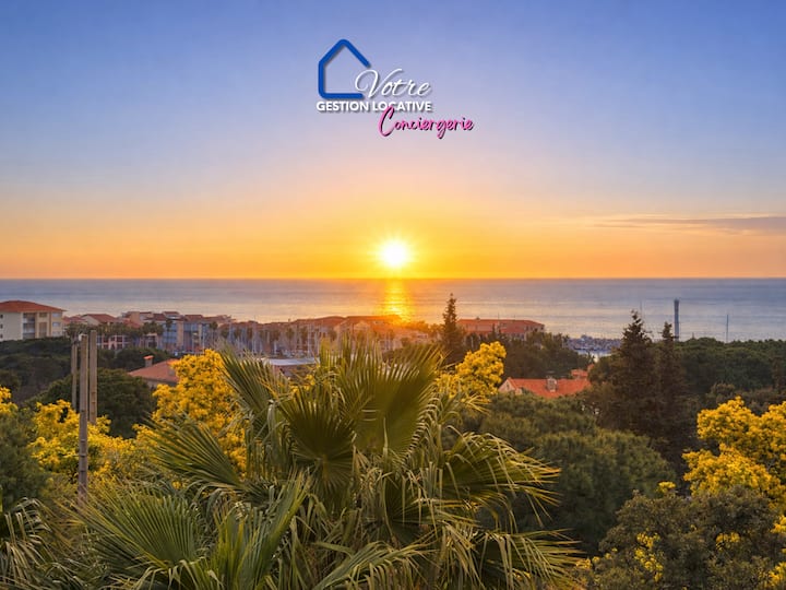 Le Mas Comes - Appartement 4 Couchages Vue Mer - Argelès-sur-Mer