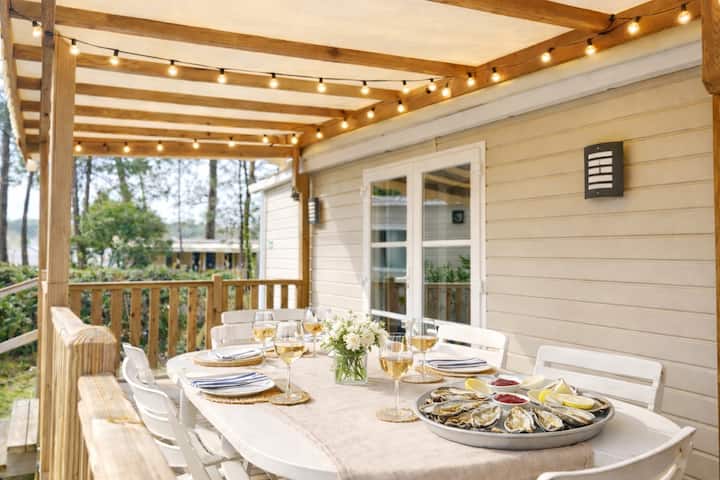 Cap Ferret Mobilhome Vue Canal • 2 Terrasses • 6p - Lège-Cap-Ferret