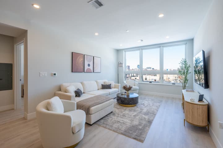 Luxe 2br Retreat | 5-min Path To Nyc | Rooftop+gym - Jersey