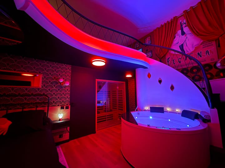 Suite Luxe Le 1920- Spa & Sauna Privé- Love Room - 르아브르