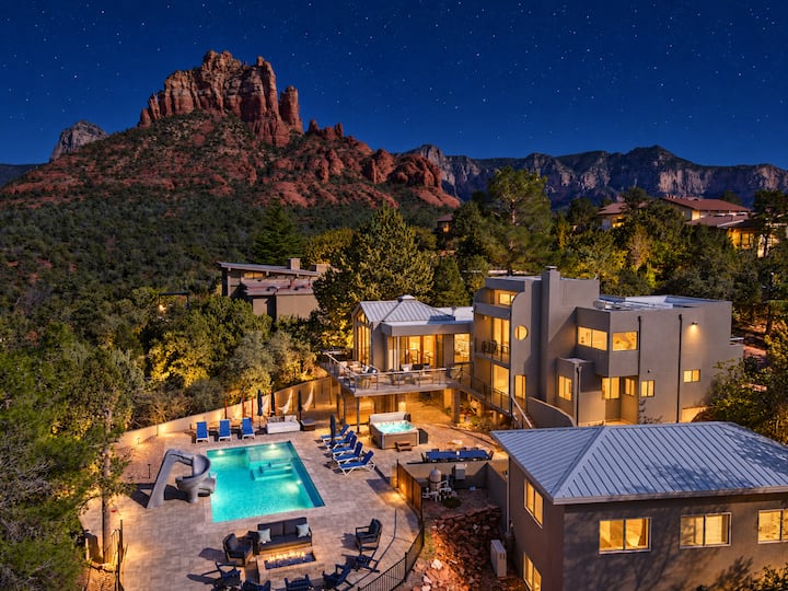 *New* Supreme Sedona! Wow! 7br 6ba Pool Spa Gamerm - Sedona, AZ