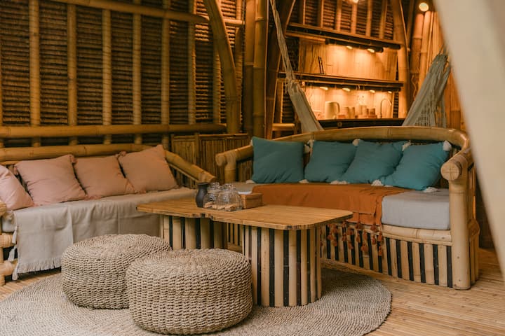 June Offer-20% Off•1br Cozy Bamboo Jungle Hideaway - Bali