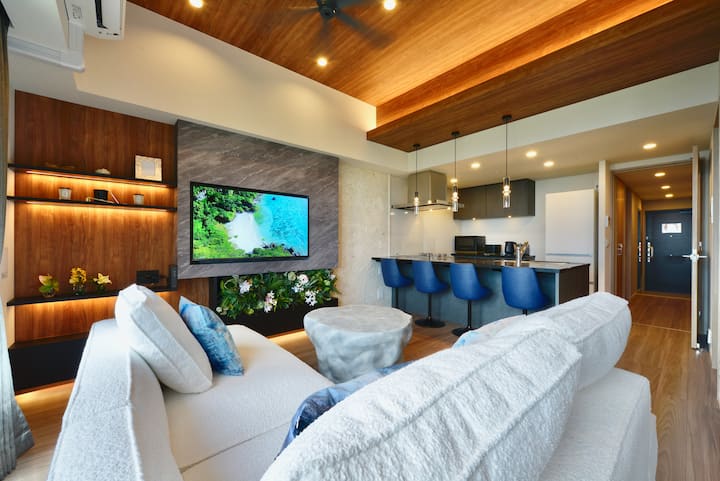 イオンモール沖縄ライカム徒歩5分で買い物も便利。高速道路icも近く、南北どこへも行きやすい絶景拠点。 - 沖繩市