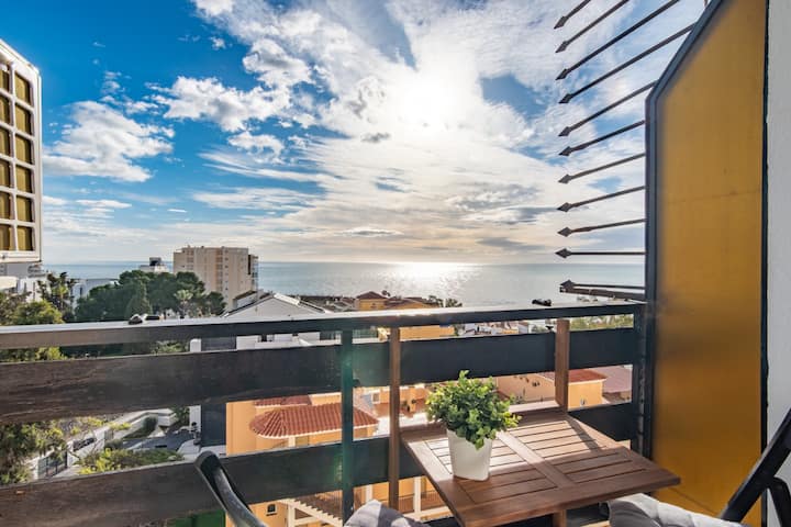 Ocean View Studio Next To The Beach - Benalmádena