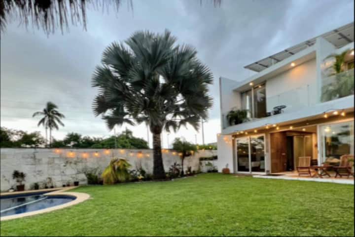 Alberca Privada•asador•amplia Casa Para 12 - Bucerias