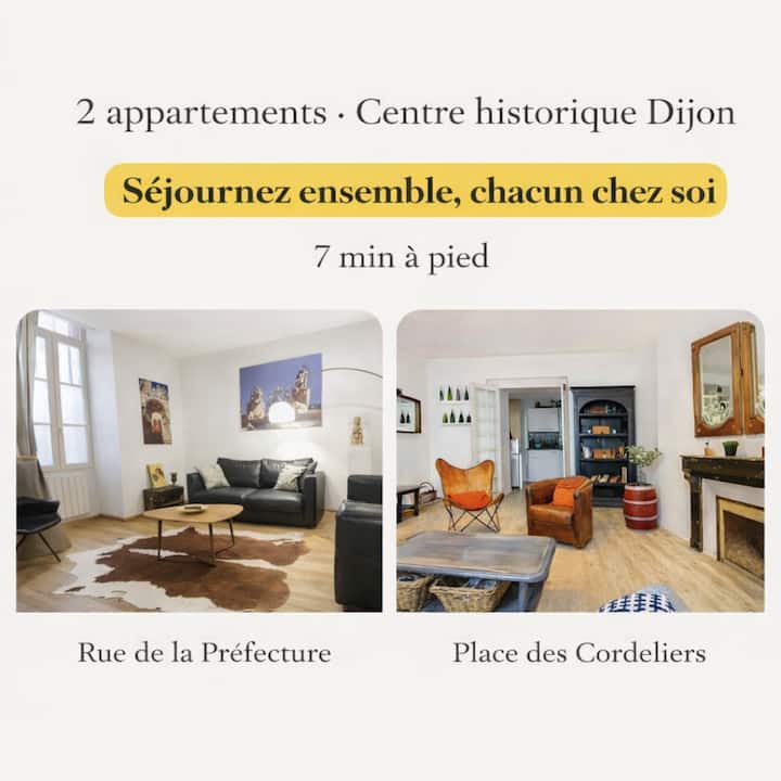 2 Appts-2x80m²-hyper Centre-7 Min à Pied Entre Eux - Chenôve