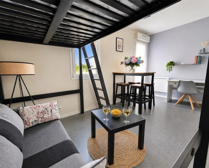 Charmant Studio Calme & Proche Rennes Centre - 렌