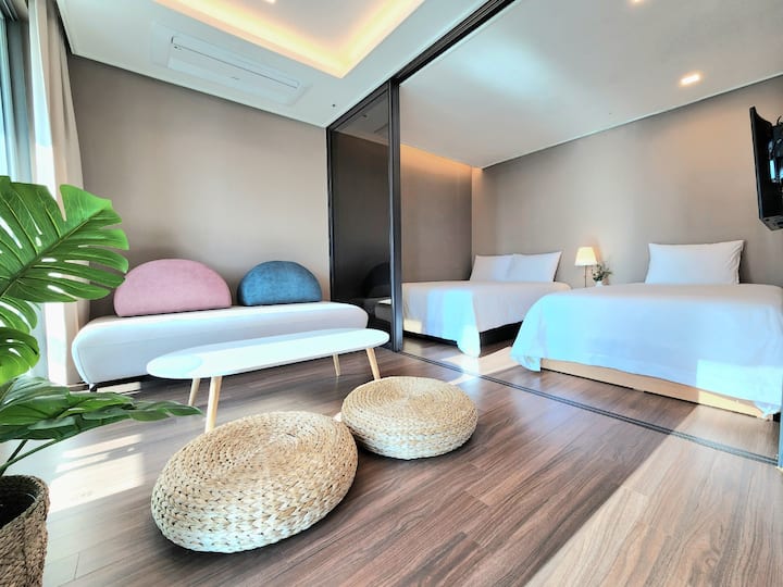 L22-3[오픈특가!][고층오션뷰/핵심번화가/해운대해변5분/지하철역3분/짐보관/nflix] - South Korea