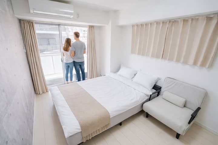 步行5分钟到押上，独立一居室｜近晴空塔｜厨卫齐全｜干湿分离 - Asakusa