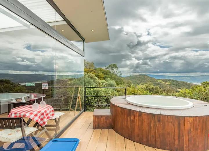 Lujosa Casa Casa Tiny House Con Jacuzzi Guatavita - Guatavita