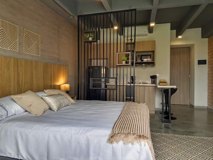 Vista Y Descanso. Loft Con A/c Cerca De Laureles - Medellín