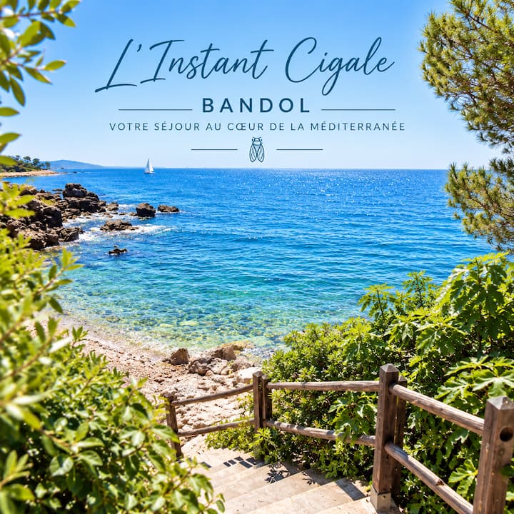 Linstant Cigale 
Studio Cosy Proche Plages-centre - Le Castellet