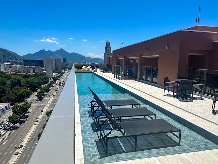 2 Quartos | Prático | Metrô | Piscina E Academia - Rio de Janeiro