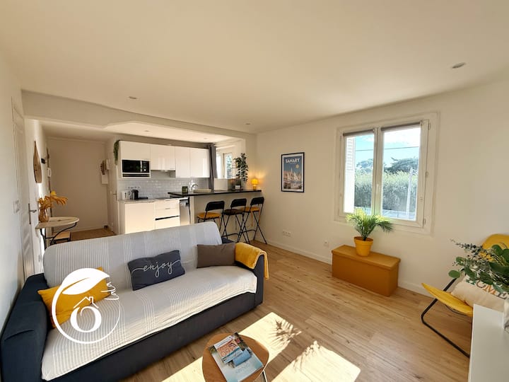 Vue Mer, Clim Et Parking Privé - Plage à 5 Min - Sanary-sur-Mer