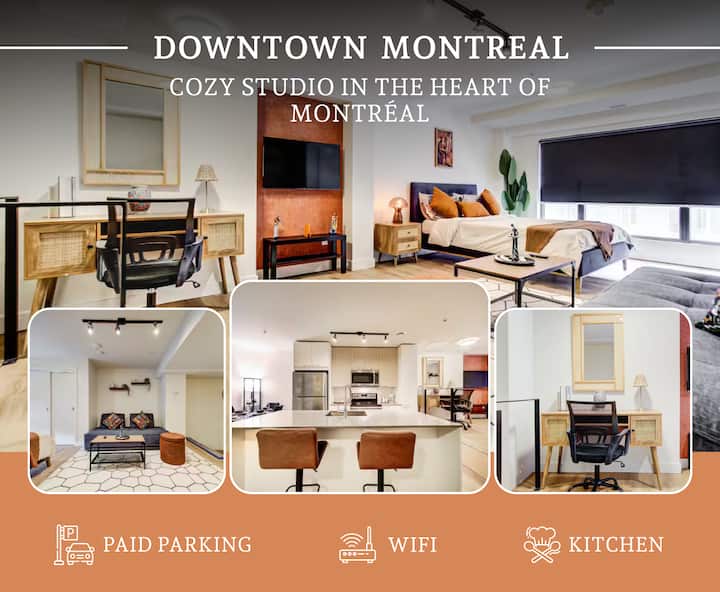 Central Downtown Montreal Stay | Cozy & Wifi - LaSalle