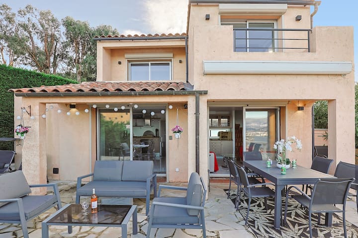 Belle Villa Vue Mer 6 Pers. - Théoule-sur-Mer