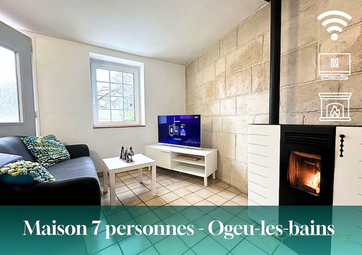 Charmante Maison 7 Personnes à Ogeu - Oloron-Sainte-Marie