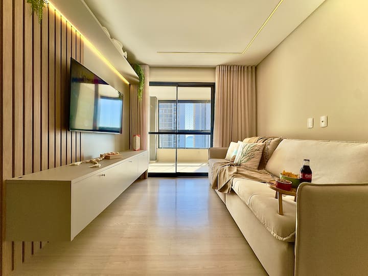 A 150m Da Praia Climatizado, Churrasq. E Wi-fi - Brasil