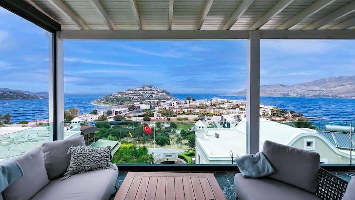 Yalıkavak Deniz Manzaralı 3+1  Villa - Turgutreis