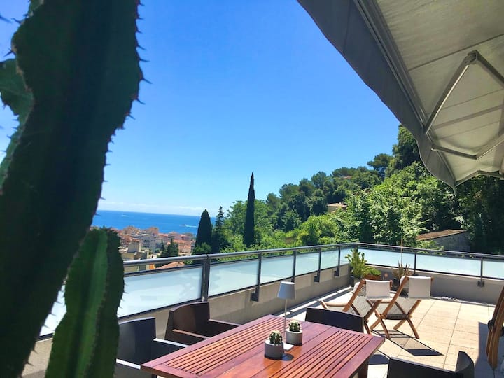 Superbe T2 Luxe Proche Monaco F1, Terrasse, Garage - Roquebrune-Cap-Martin
