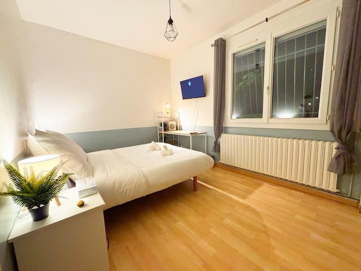 Chambre Premium Parking & Tv - Tram L3 - Wifi - Montpellier