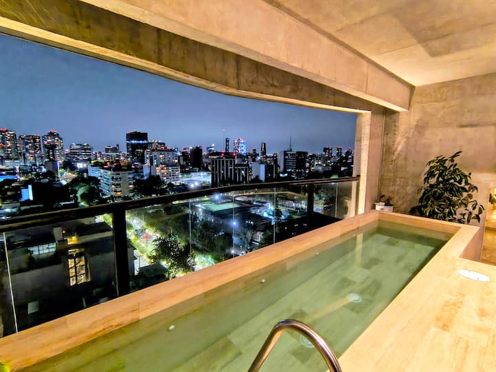 Lux Apt Jacuzzi, Ring, Gym @Antara/hosp. Español - Mexiko