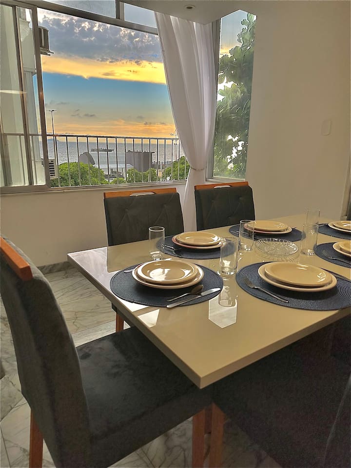 Apartamento Vista Mar Copacabana, Próximo Ao Metrô - Copacabana