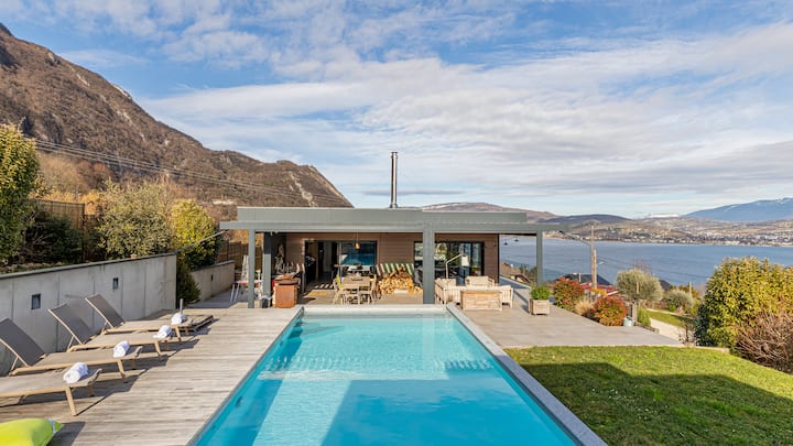 Villa Horizon - Piscine - Vue Panoramique Lac - Le Bourget-du-Lac