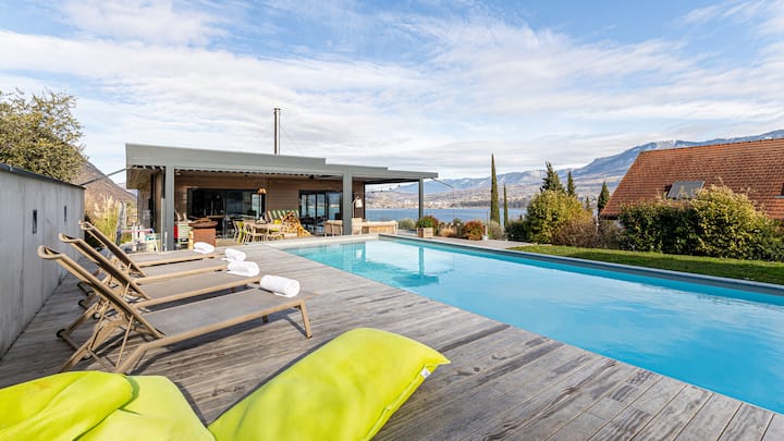 Villa Horizon - Piscine - Vue Panoramique Lac - Aix-les-Bains